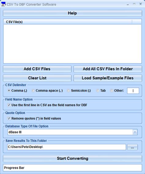 Csv To Dbf Converter Software