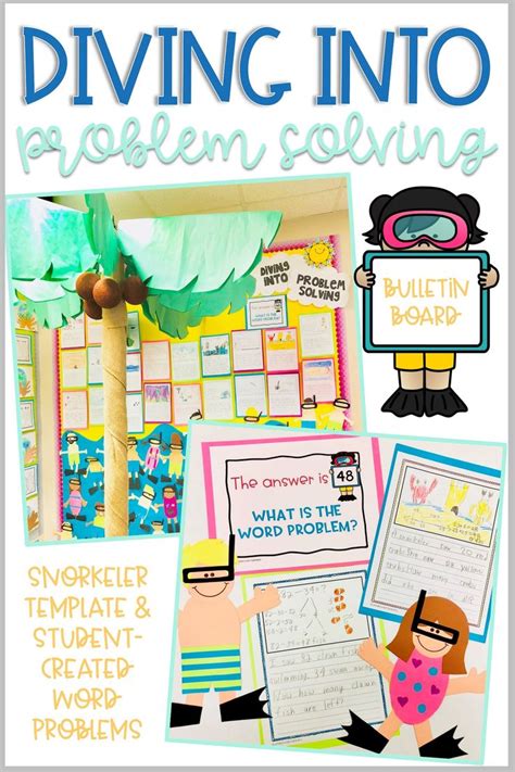 Diving Into Problem Solving Beach Themed Math Activity And Snorkeler Craft Life Between Summers