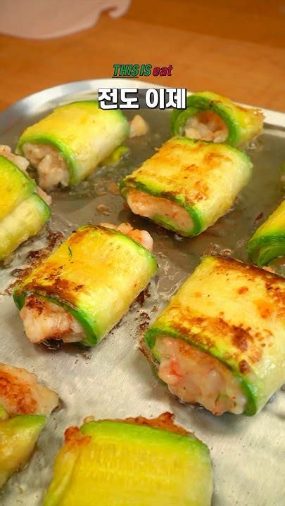 손님들이 박수치는 애호박 새우전 Youtube