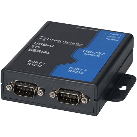 Brainboxes Us 757 2 Port Rs232 Usb C To Serial Adapter Rapid Electronics