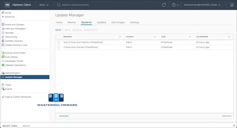 VMware Update Manager Overview Mastering VMware
