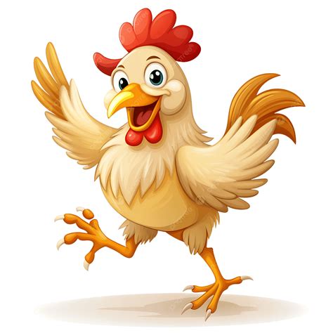 Happy Cartoon Chicken Clipart Illustration Free Cartoon Happy Chicken