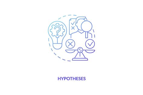 Hypothesis Concept Icon Outline Icons ~ Creative Market