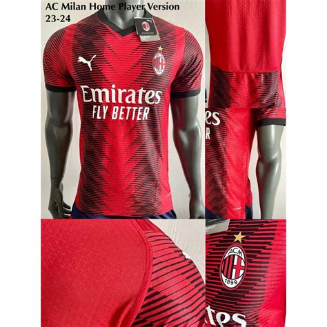 Jual Jersey Rossoneri Acm Milan Jersey Home 2023 2024 Player Issue