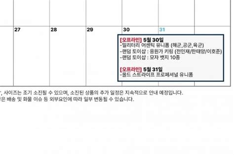 잡담 30일에 밀리터리 해군 공군 육군 어센틱 나온당 인스티즈instiz 롯데 카테고리