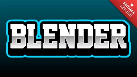 Blender Elephant Text Effect Generator