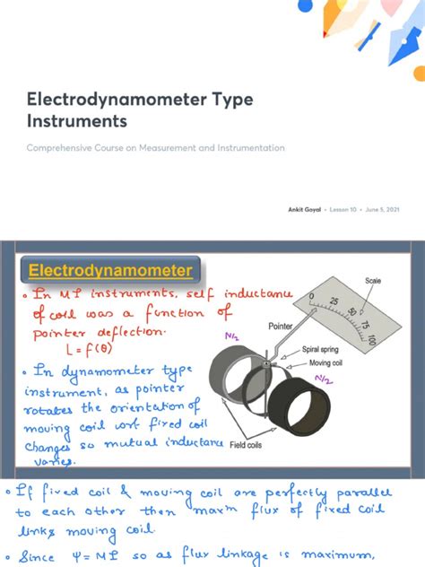 10 Electrodynamometer Type Instruments With Anno Pdf