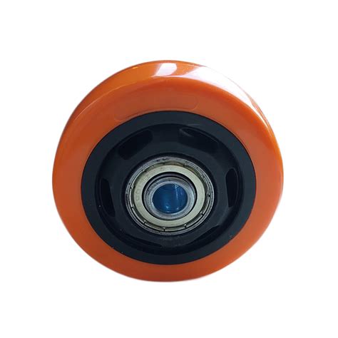 ᐉ Колесо на підшипнику із втулкою з поліаміду D 75 мм Жовтий 3050 75 • Краща ціна в Києві