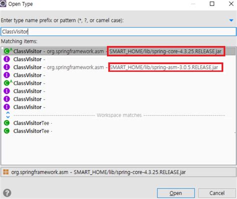 Spring Spring Framework 3xx 4xx Asm 에러