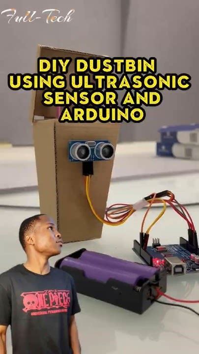 Diy Dustbin Using Ultrasonic Sensor And Arduino Scienceprojects Arduinoprojects
