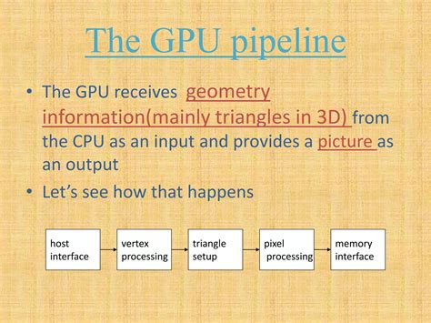 Graphics Processing Unit GPU PPTX