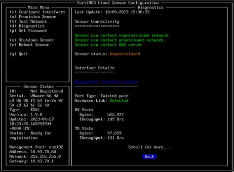 Network Connectivity Verification Fortindr Cloud Sensors 1 12 0 Fortinet Document Library