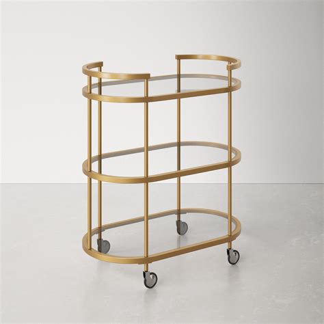 Brass Bar Cart Foter