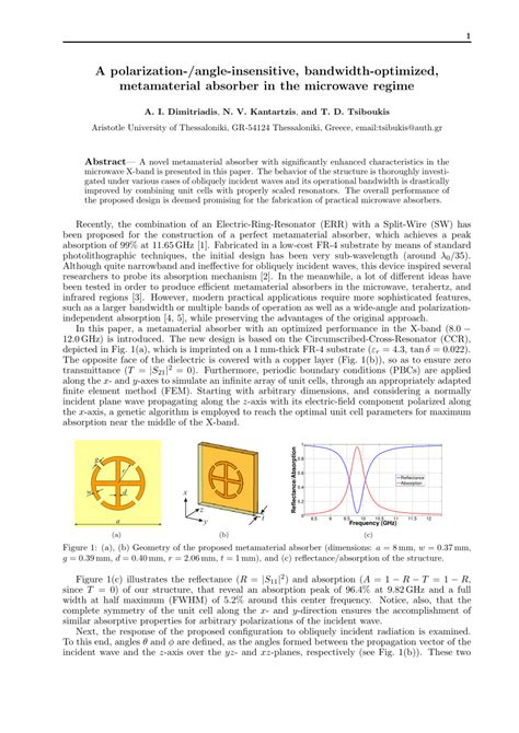 Pdf A Polarization Angle Insensitive Bandwidth Optimized