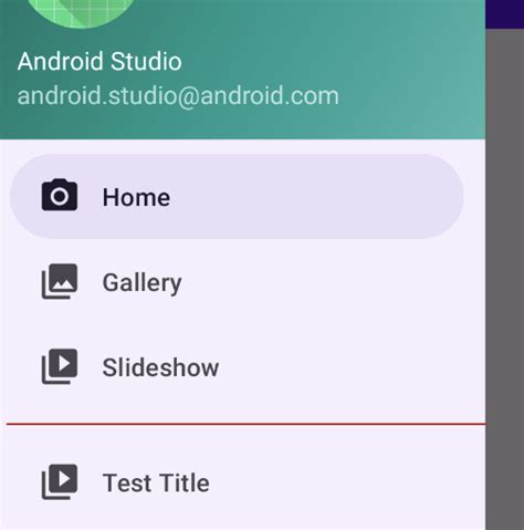 Android Change Color Of Line Divider In Group Menu Item Of Navigationview Stack Overflow