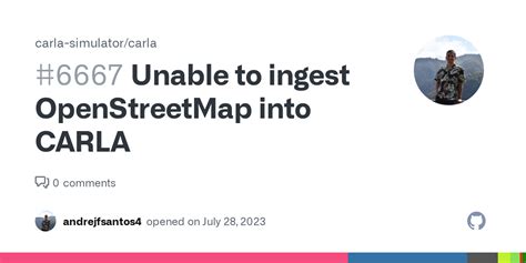 Unable To Ingest Openstreetmap Into Carla · Issue 6667 · Carla