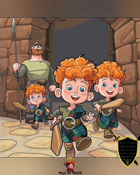 Happy Color 🎨 Disney Brave Triplets Harrishubert And Hamish Youtube