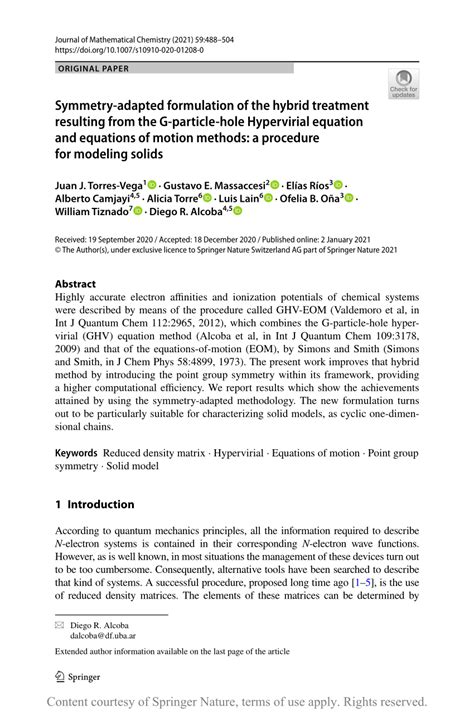 Symmetry Adapted Formulation Of The Hybrid Treatment Resulting From The G Particle Hole