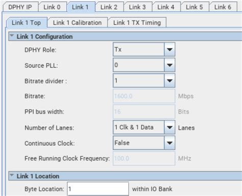 5 4 Configuring The Mipi D Phy Tx Mode