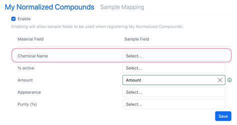 Signals Notebook Registering Materials With Salt Using Correct Chemical Names In Normalized