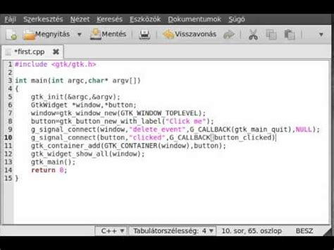 GTK Tutorial Button Part YouTube