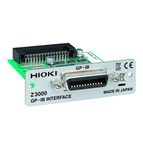 Interface Gpib Enfichable Pour Instruments De Mesure Z3000 Hioki