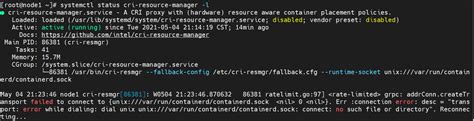 dial unix unix var run containerd containerd sock connect no such file or directory · issue