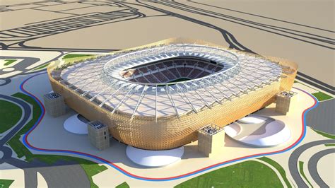 Artstation Al Rayyan Stadium Fifa World Cup 2022 Qatar 3d Model
