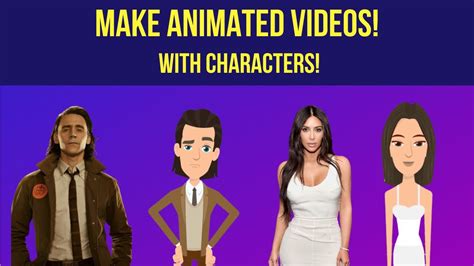 How To Make Animated Cartoon Characters For Free In Under Mins YouTube