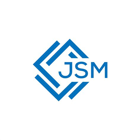 Jsm Letter Logo Design On White Background Jsm Creative Circle Letter