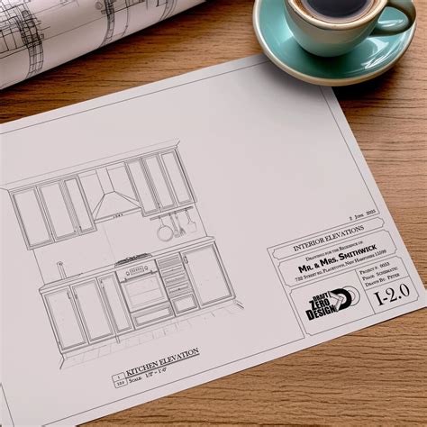 Architectural Title Block Template Classic Corner Style Autocad Editable Title Block For