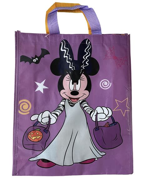 Disney Minnie Mouse Halloween Trick Or Treat Large Reusable Bag 16 H X 4 W