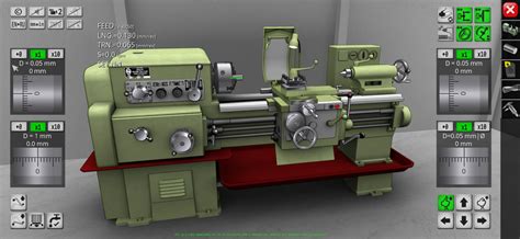 Lathe Machine 3d Diagram