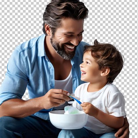 Pai Segurando Filha Em Casa Psd Premium