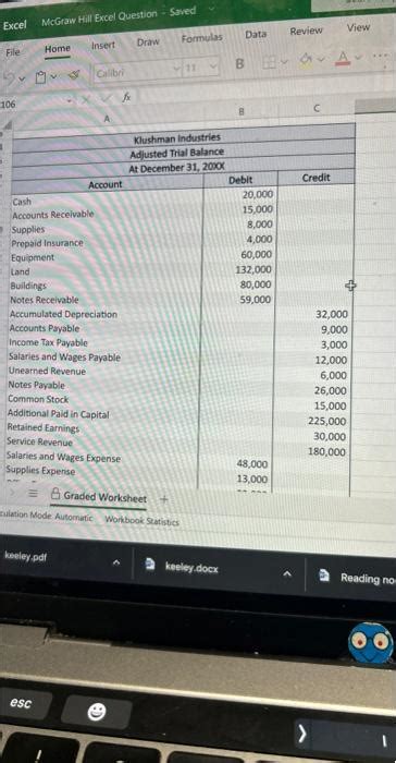 Solved Excel McGraw Hill Excel Question Soned File Home Chegg Com