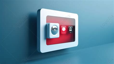 최소 3d 비디오 플레이어 파란색 배경에 빨간색 버튼과 흰색 창 인터페이스가 있는 소셜 미디어 개념 레이스 배경 버튼 배경 레이어 배경 이미지 Hd 레이스 버튼