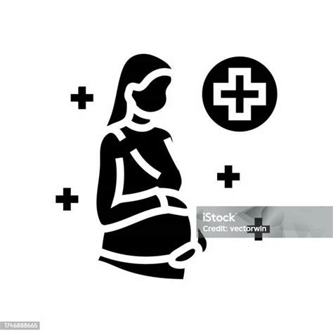 산부인과 의사 문자 모양 아이콘 벡터 그림 건강관리와 의술에 대한 스톡 벡터 아트 및 기타 이미지 건강관리와 의술 방문