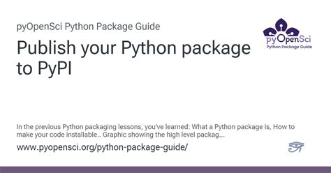 Publish Your Python Package To Pypi — Python Packaging Guide