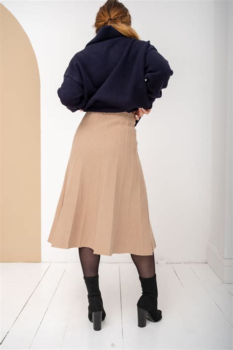 Спідниця жіноча тепла А силуету міді зимова 870cam Купити в Sunwin