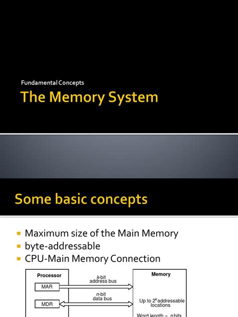 Pdf Chapter5 The Memory System Dokumentips