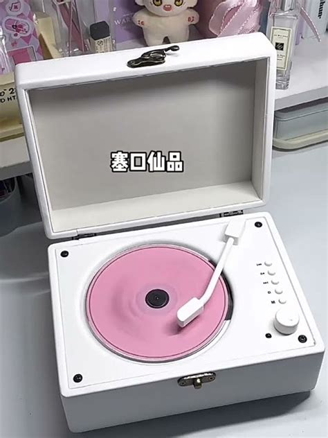 휴대용 캠핑 카페 선물용 미니 축음기 턴테이블 전축 Cd 플레이어 음악앨범 Lp플레이어 블루투스 Youtube