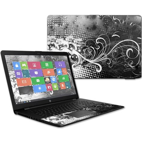 Skin Decal Wrap Compatible With Hp 17t Laptop 173 2017 Black
