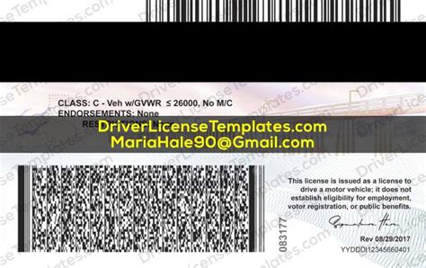 California Drivers License Template Psd 2026