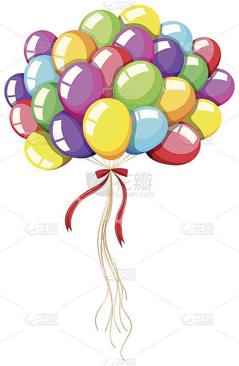 不同颜色的气球线