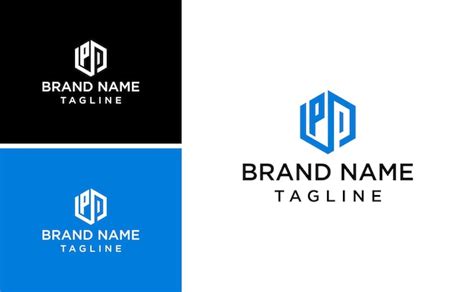 Premium Vector Initial Lpp Logo Design With Abstract Polygon Shape Vector Template