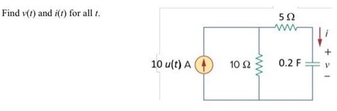Solved Find V T And I T For All T Chegg Com