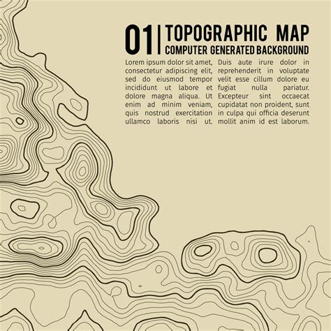 Grey Contours Vector Topography Geographic Mountain Topography Vector