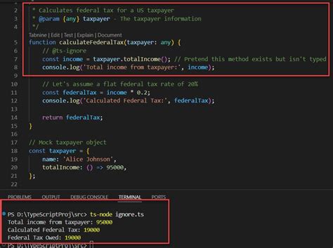 How To Ignore Lines In Typescript
