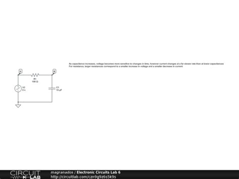 Electronic Circuits Lab 6 CircuitLab