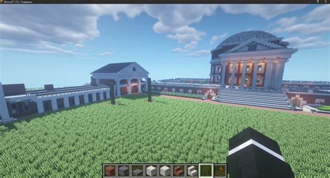 Minecraft Lawn Progress Pic W Shaders R Uva